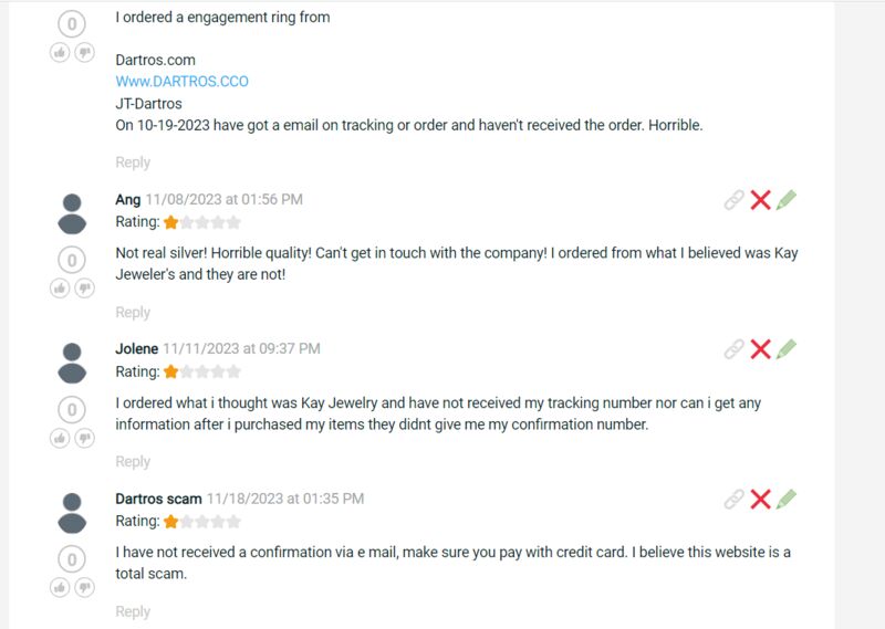 Dartros.com | 3 reports | 4 comments