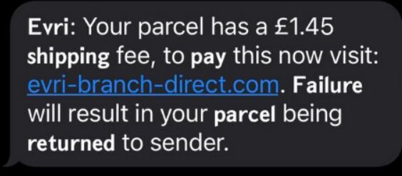 Evri shipping fee | 4 reports | 6 comments