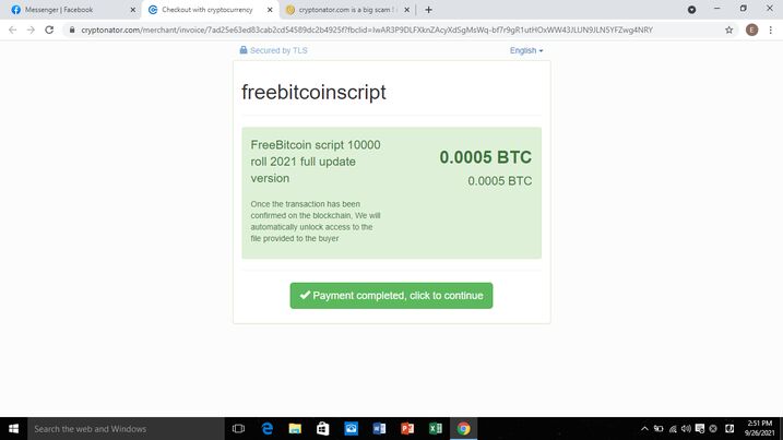 Cryptonator.com | 1 report