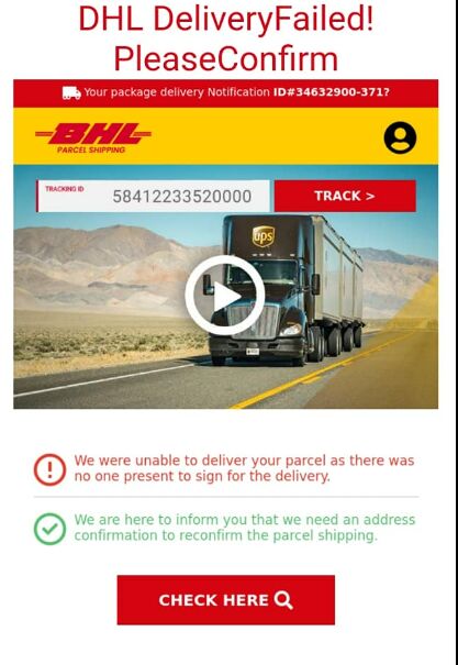 DHL delivery Failed / BHL | 1 report
