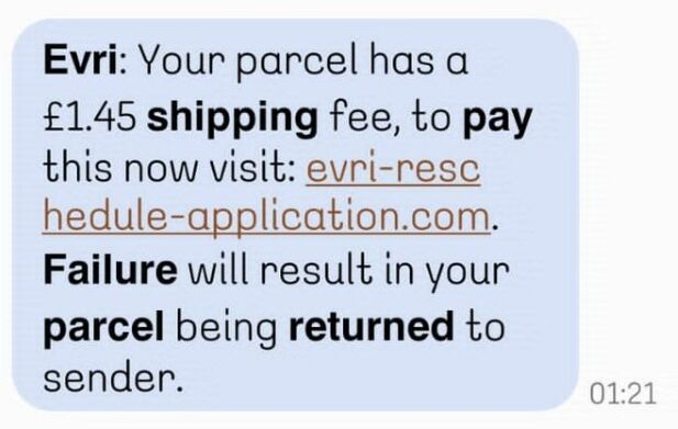+447594726344 | EVRI £1.45 shipping fee | Phishing