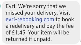 Evri-rebooking.com | 07512 300253 | Evri missed you delivery | 1 report ...