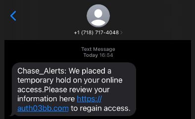 +17187174048 | Chase_alerts | Phishing