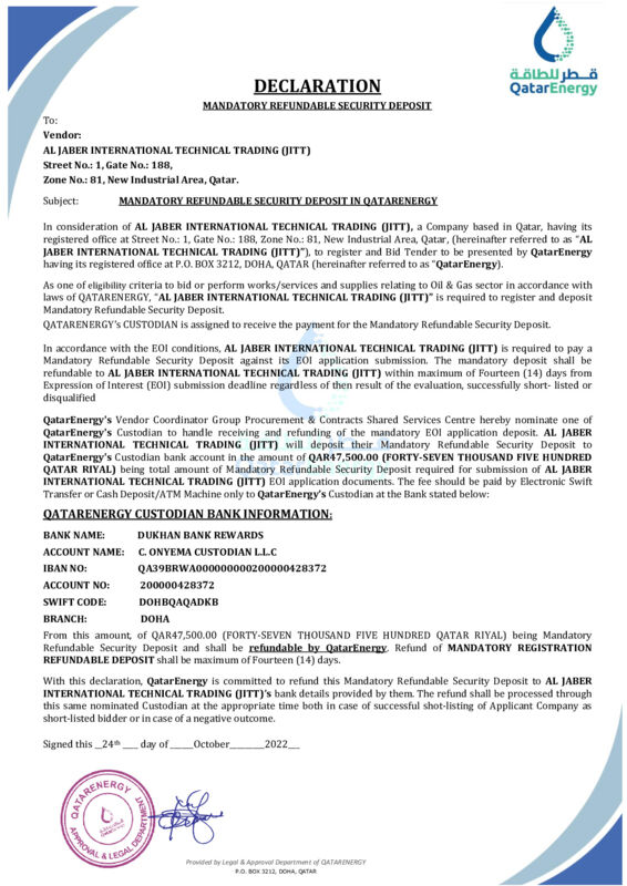 Bid@contract-qatarenergy.com | 7099 1901 | Bid@contract-qatarenergy.com ...