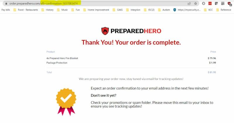 Preparedhero.com | 1 report