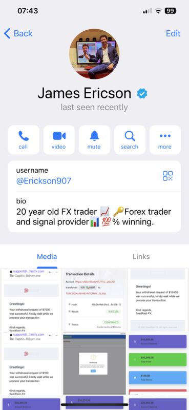 Seedfastfx.com | Support@seedfastfx.com | James Ericson | 1 report