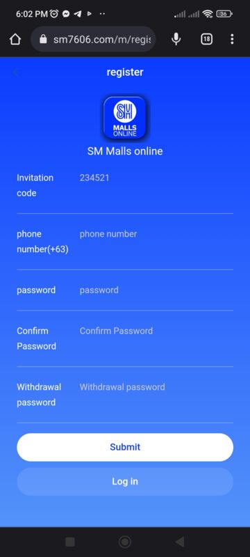 Sm7606.com | Notapplicable@email.com | SM Malls Online | 1 report