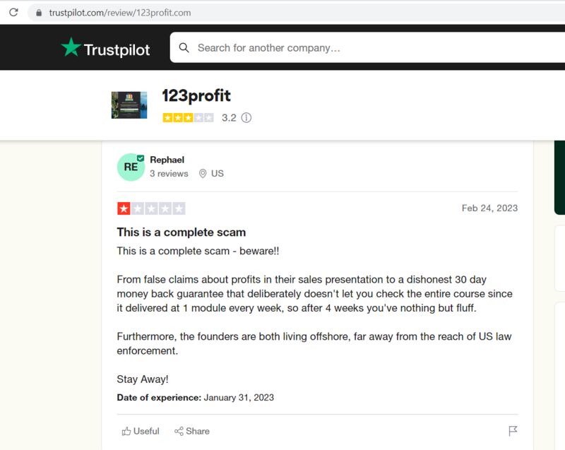 123profit.com | Aidan Booth / 123profit | 1 report