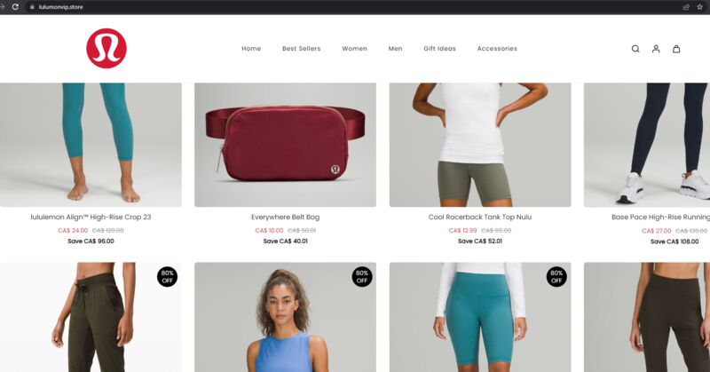 Lulumonvip.store | Lululemon-services@outlook.com | Lululemon | 1 report