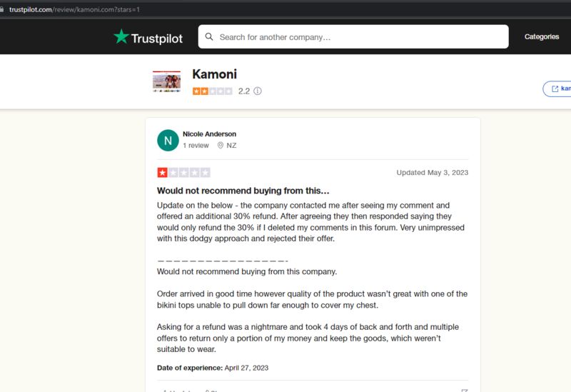 Kamoni.com | Service@kamoni.com | (888) 969-8808 | Kamoni | 1 report