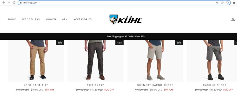 Miltonas.com | Service@miltonas.com | Kuhl Store | 1 report | 2 comments