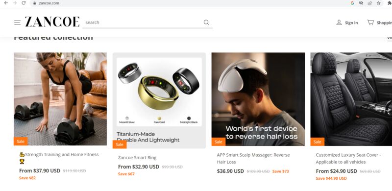 Zancoe.com | Customer@zancoe.com | Zancoe | 1 report