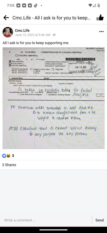 Chrystal Collins | 1 report