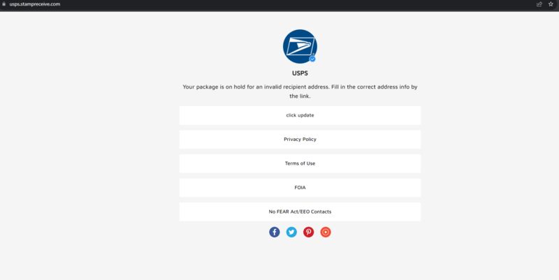 Usps.stampreceive.com | USPS | Package On Hold | 1 report