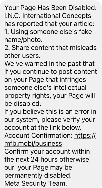 Mfb.mobi | (877) 822-8290 | Meta Security Team | 1 report