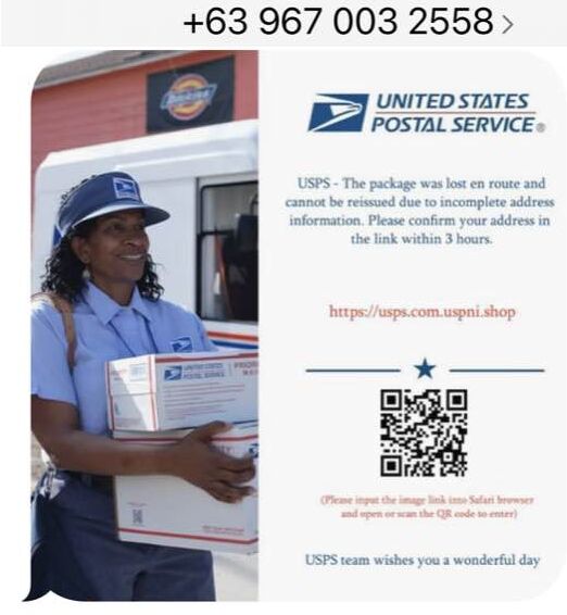 Usps.com.uspni.shop | 0967 003 2558 | USPS Lost Parcel | 1 report | 11 ...