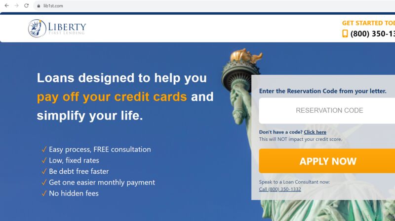 Lib1st.com | +338003501332 | Liberty First Lending | 1 report