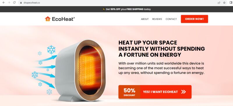 Shopecoheat.co | EcoHeat | 1 report