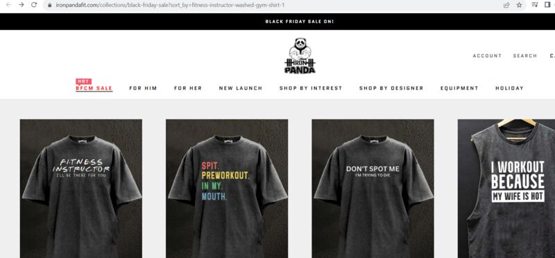 Ironpandafit.com | Support@ironpandafit.com | Iron Panda Fitness | 1 report