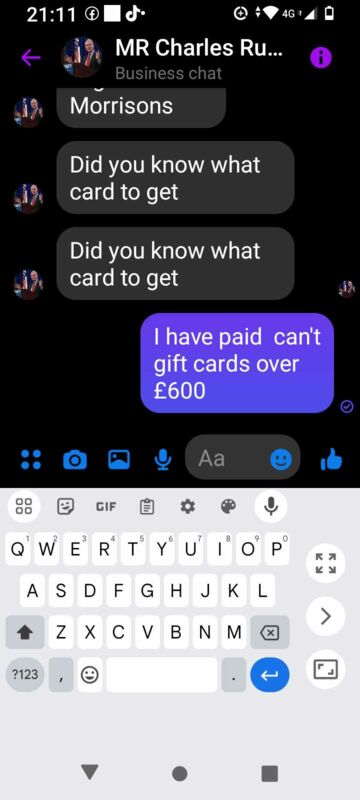 Facebook.com | MR CHARLES RUBY | 1 report