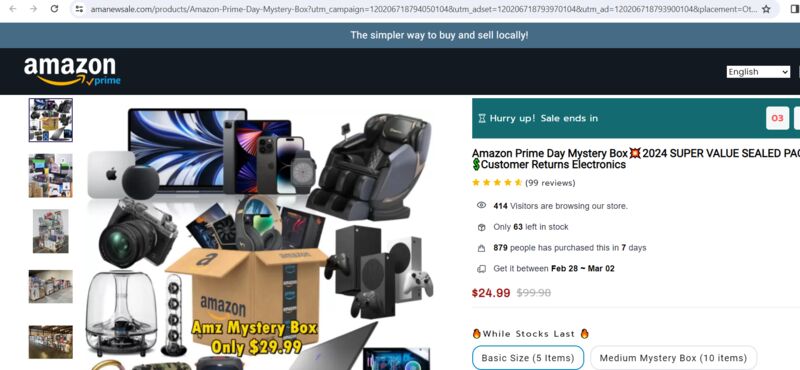 Amanewsale.com | Amazon Prime Day Mystery Box | 1 report